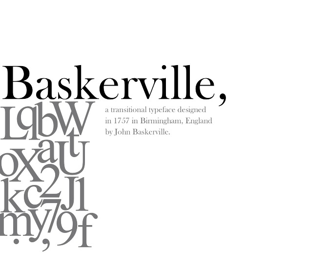 Baskerville Type Study - What have I done?